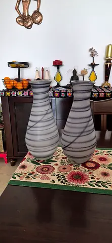 Classifieds: Pair of Homecentre Grey color Glass Vase home decor ...