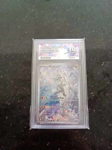 Classifieds: Graded Pokémon Reshiram Full Art Card – Gem Mint 10 ...