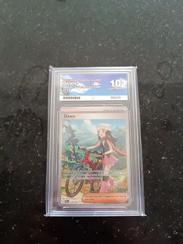 Classifieds: Graded Pokémon Trainer Dawn Full Art Card - ACE 10 Mint ...