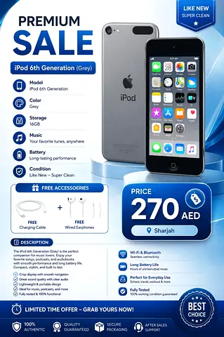 Classifieds: iPod 6th Gen - FOR SALE | dubizzle Sharjah
