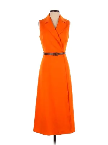 Classifieds: Karen Millen Orange Wrap Midi Dress – UK 10 (EU 38 ...