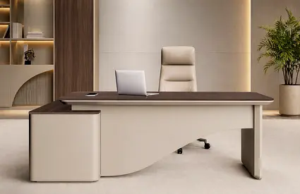 Classifieds: Modern L-Shaped Executive Office Desk with Side Cabinet ...
