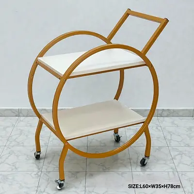 Classifieds: Round Metal Serving Trolley / Bar Cart on Wheels ...