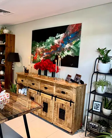Classifieds: Solid Rustic Wooden Sideboard / Buffet | dubizzle Dubai