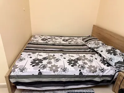 Classifieds: Queen wooden bed frame with mattress good condition ...