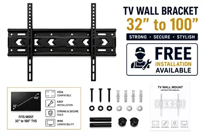 إعلانات مبوبة: TV Wall Bracket with wall fixing Free Installation Same ...
