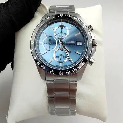 Classifieds: Seiko Chronograph Mens Stainless Steel Watch with Blue ...