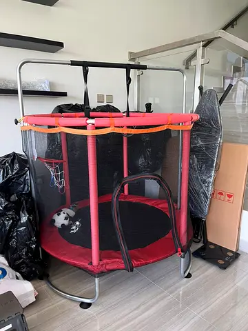 Classifieds: Kids Indoor Mini Trampoline with Safety Net | dubizzle Dubai