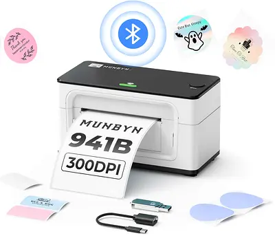 Classifieds: MUNBYN Bluetooth Label Printer, Label Printer 4x6, Thermal ...