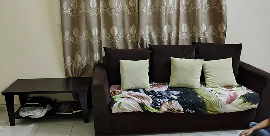 Classifieds: Brown 3-seater Sofa with Coffee Table - Good Condition ...