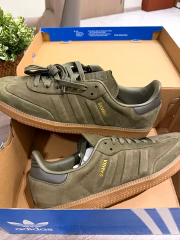 Classifieds: Adidas Samba Suede Sneakers - Olive Green, Size 44 ...