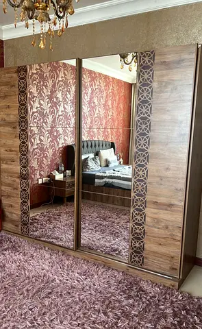 Classifieds: Large Wooden Wardrobe with Mirrored Doors — Good Condition ...