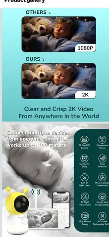 Classifieds: Portable 2K Baby Monitor Camera with Night Vision and Two ...