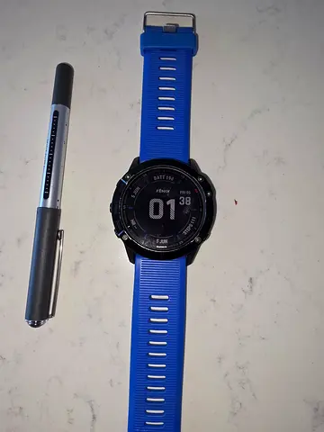 Classifieds: Used Garmin fenix 6x pro GPS watch with blue strap ...