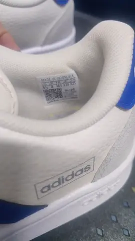 Classifieds: White Adidas sneakers with blue accents - lightly used ...