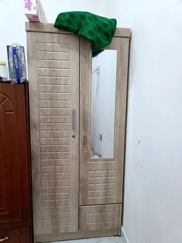 Classifieds: Two-door wooden wardrobe with mirror - good condition ...