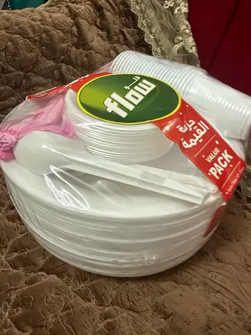 Classifieds: Flow Disposable Foam Plates and Cups Value Pack | dubizzle ...