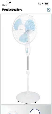 Classifieds: Standing Pedestal Fan - 3-Blade Adjustable Height, White ...