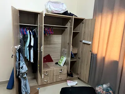 Classifieds: 3-Door Wooden Wardrobe with Drawers - Good Condition ...
