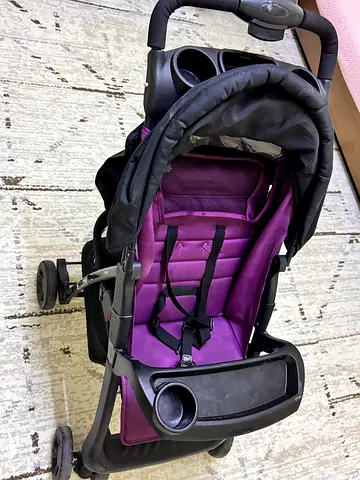 Classifieds: Purple baby stroller with child tray for food and cup ...