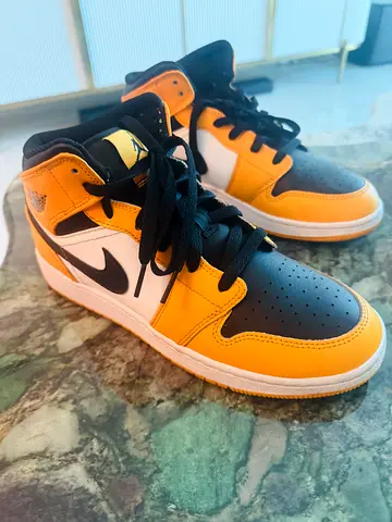 Classifieds: Air Jordan 1 Low Black/Yellow sneakers, used | dubizzle Dubai