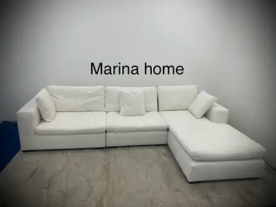 Classifieds: Perfect condition marina home white color lshape sofa ...