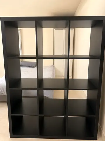 Classifieds: IKEA KALLAX-style 16-cube Black Storage Shelf - Good ...