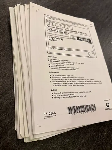 Classifieds: Psychology Past Papers / Exam Booklets (Stack) | dubizzle ...