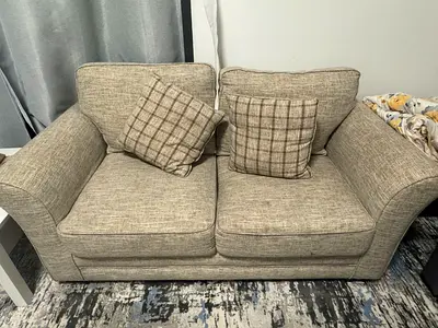 Classifieds: 2-Seater Beige Fabric Sofa | dubizzle Sharjah