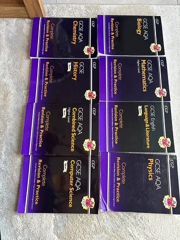 Classifieds: Set of 8 CGP GCSE AQA Complete Revision Practice Books ...