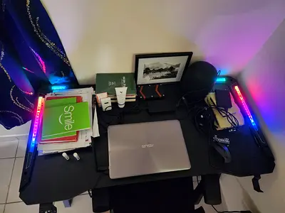 Classifieds: Gaming Table with Ergonomic executive chair LED lighting ...