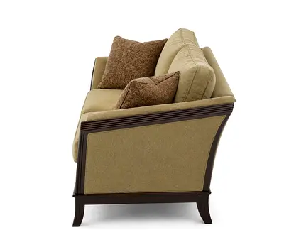 Classifieds: Two-seater green fabric sofa with wooden frame.Hot deal ...