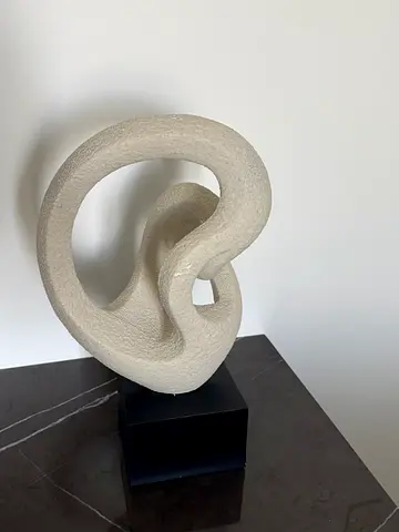 Classifieds: Abstract White Stone Sculpture on Black Plinth | dubizzle ...