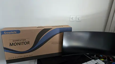 Classifieds: Gawfalk Curved Computer Monitor - new Condition with Box ...