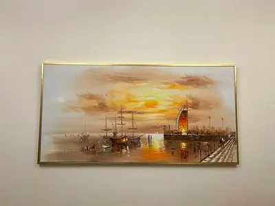 Classifieds: Seaside Sunset Painting with Burj Al Arab Silhouette ...