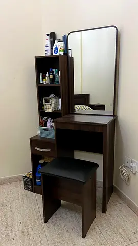 Classifieds: Dark Wood Dressing Table with Mirror (WITHOUT STOOL ...