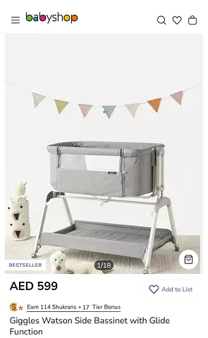 Classifieds: Giggles Watson bassinet with glide | dubizzle Sharjah