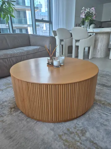 Classifieds: Round Wooden Coffee Table (Modern / Japandi Style ...