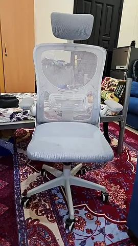 Classifieds: Ergonomic Mesh Office Chair with Headrest - Light Grey ...