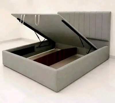 Classifieds: Modern Upholstered Grey Storage Bed with Gas Lift ...