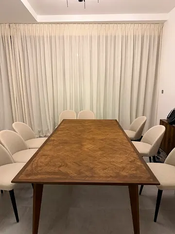 Classifieds: Solid Wood Dining Table with Herringbone Top - Seats 8 ...