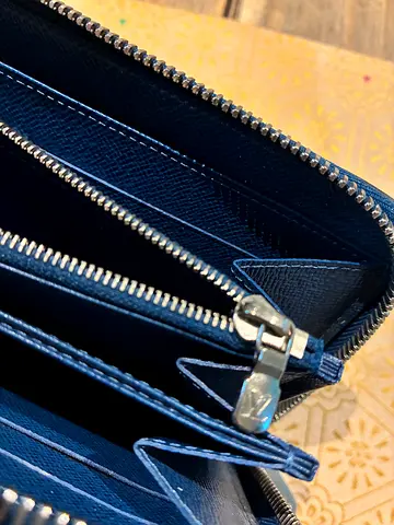 Classifieds: Louis Vuitton blue epis zip-around leather wallet with ...