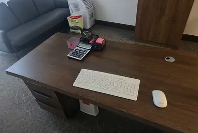 Classifieds: Solid Wood Executive Office Desk - Dark Brown, Good ...
