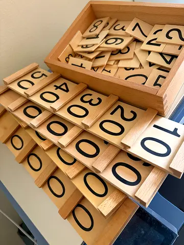 Classifieds: Wooden Montessori Tens board set- original | dubizzle Abu ...