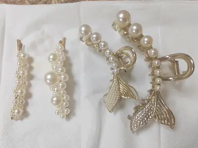 Classifieds: Set of pearl hair clips and claw clips — 4 pieces ...