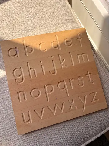 Classifieds: Wooden Lowercase Alphabet Tracing Board - Montessori Style ...