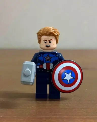 Classifieds: LEGO-style Captain America Minifigure with Shield and ...