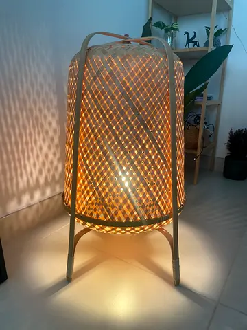 Classifieds: IKEA Knixhult bamboo floor lamp | dubizzle Abu Dhabi