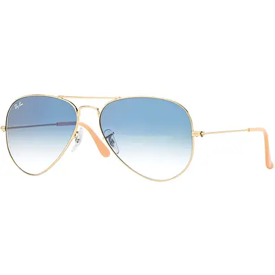 Classifieds: Ray-Ban Aviator Sunglasses - Gold Frame, Blue Gradient ...