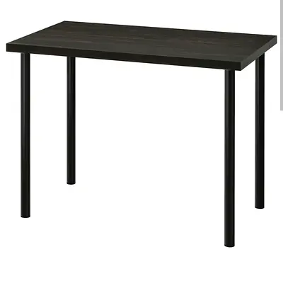 Classifieds: IKEA LINNMON Table 100x60 Simple Black Study/Work Table ...